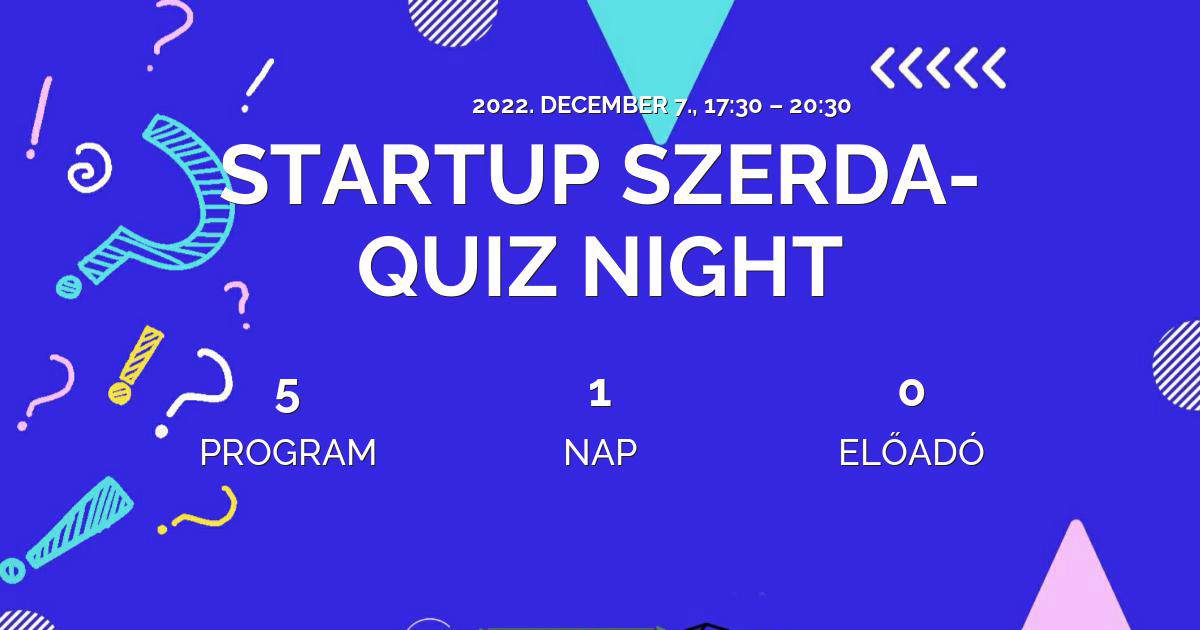 Startup Szerda- Quiz Night